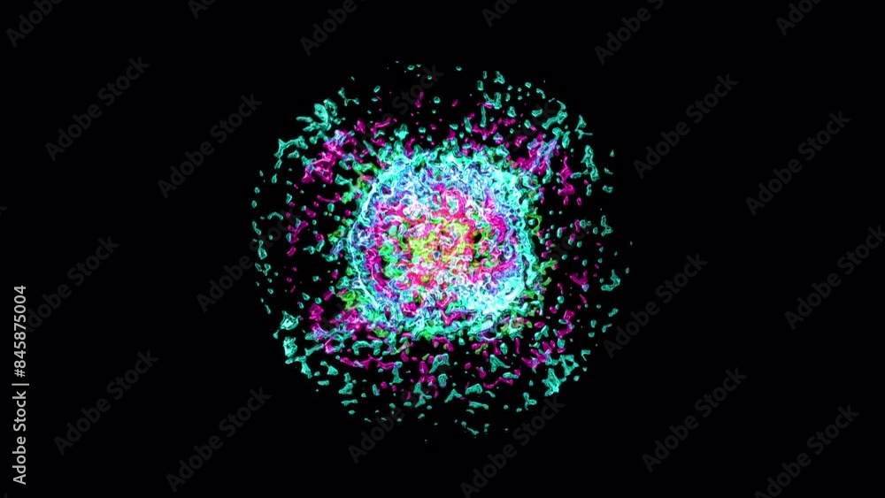 Explosion shockwave effect and divergent wave on a transparent ...