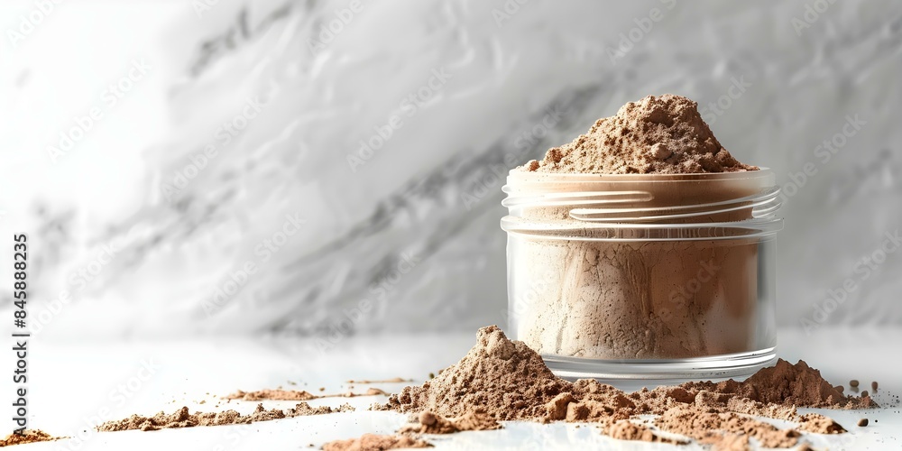 Visual Representation of a Jar of Creatine Monohydrate Powder for ...