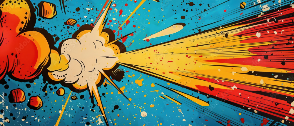 Popart comic book backgrounds featuring dynamic action scenes, ideal ...