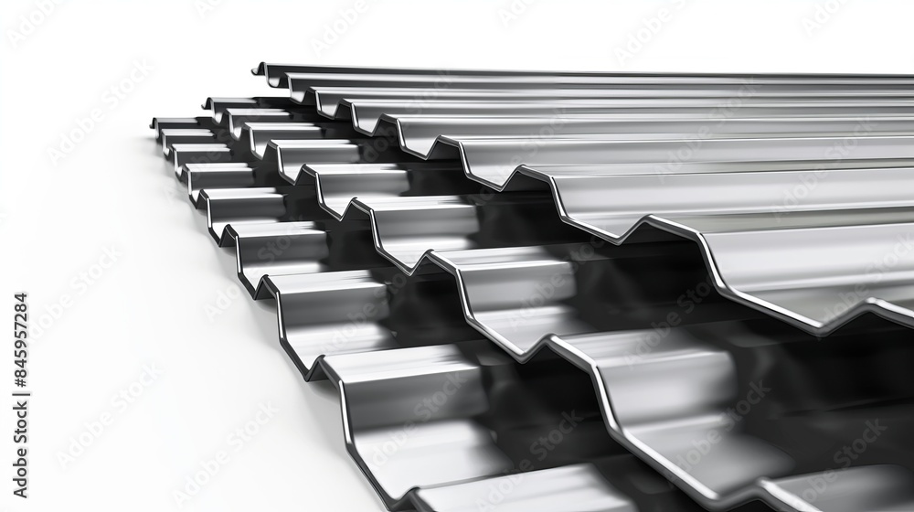 Isolated on a white background, a creative abstract 3D render depicts a ...