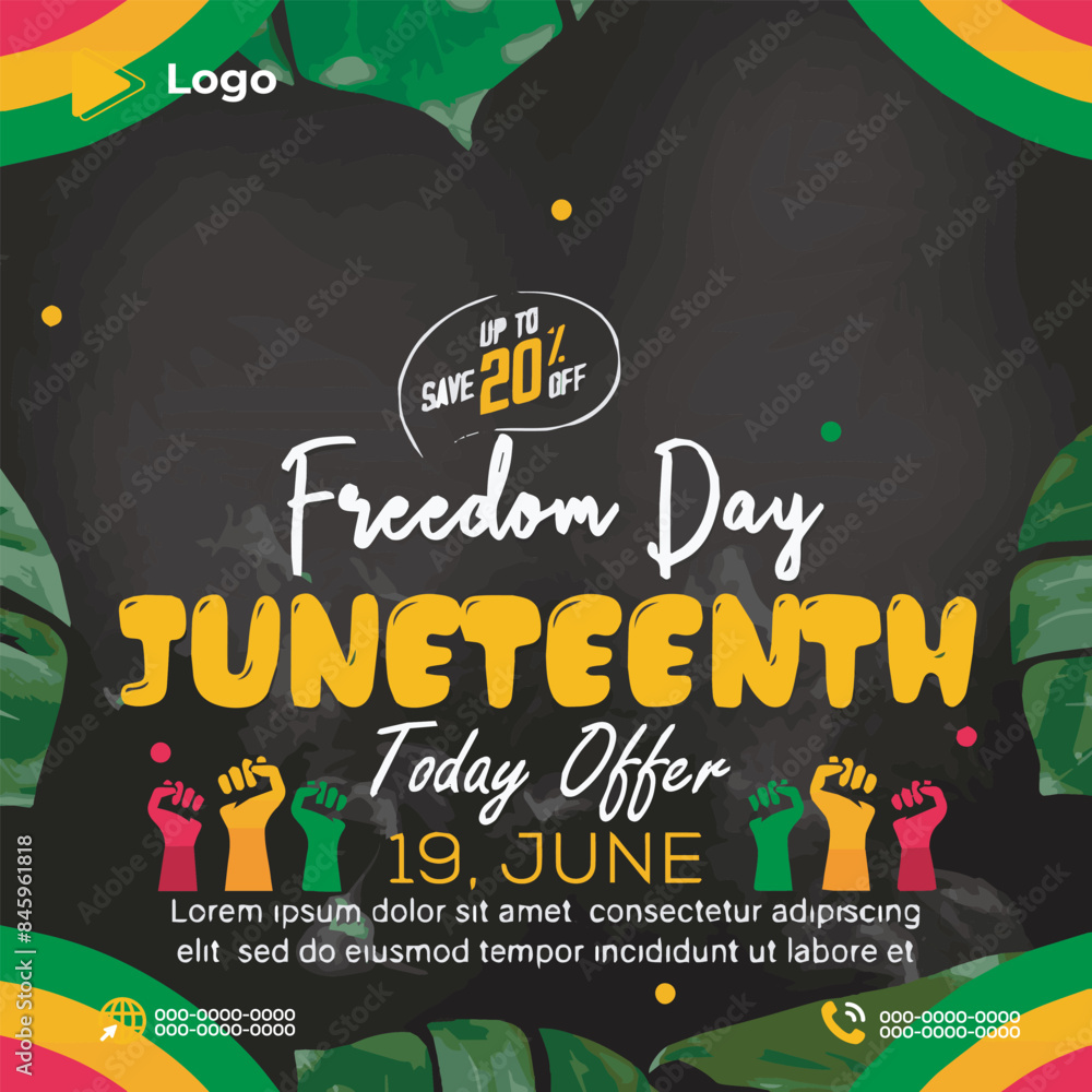Celebration Juneteenth design or Juneteenth poster design | Freedom day ...