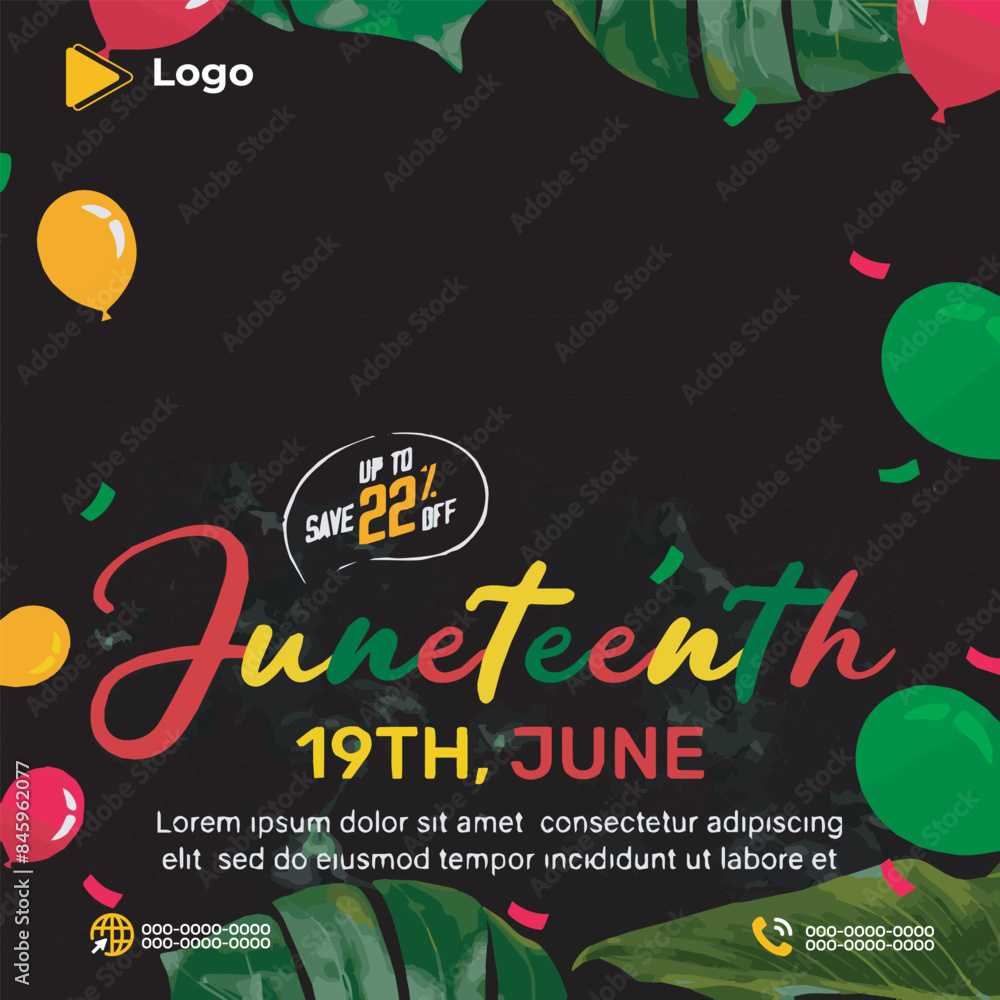 Celebration Juneteenth design or Juneteenth poster design | Freedom day ...