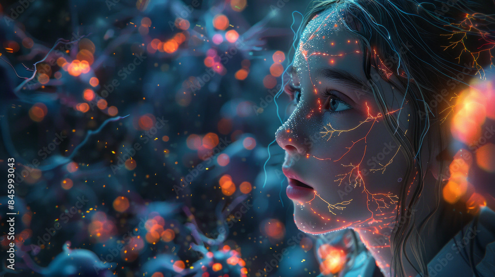 Vibrant cartoon of diverse neurological themes for kids, featuring ...