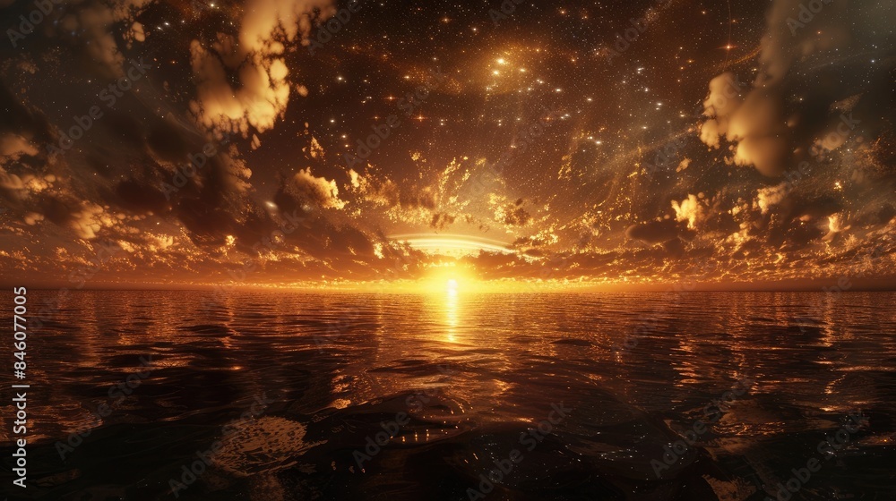 Highresolution HDRI map for equirectangular projection at sunrise ...