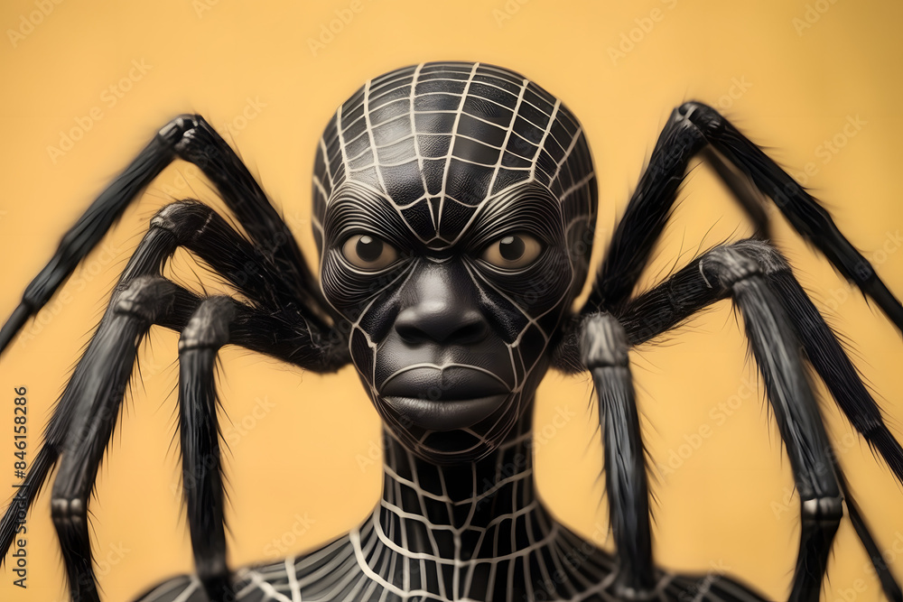 Anansi, the legendary trickster spider of Akan folklore, spins his cunning tales across ...
