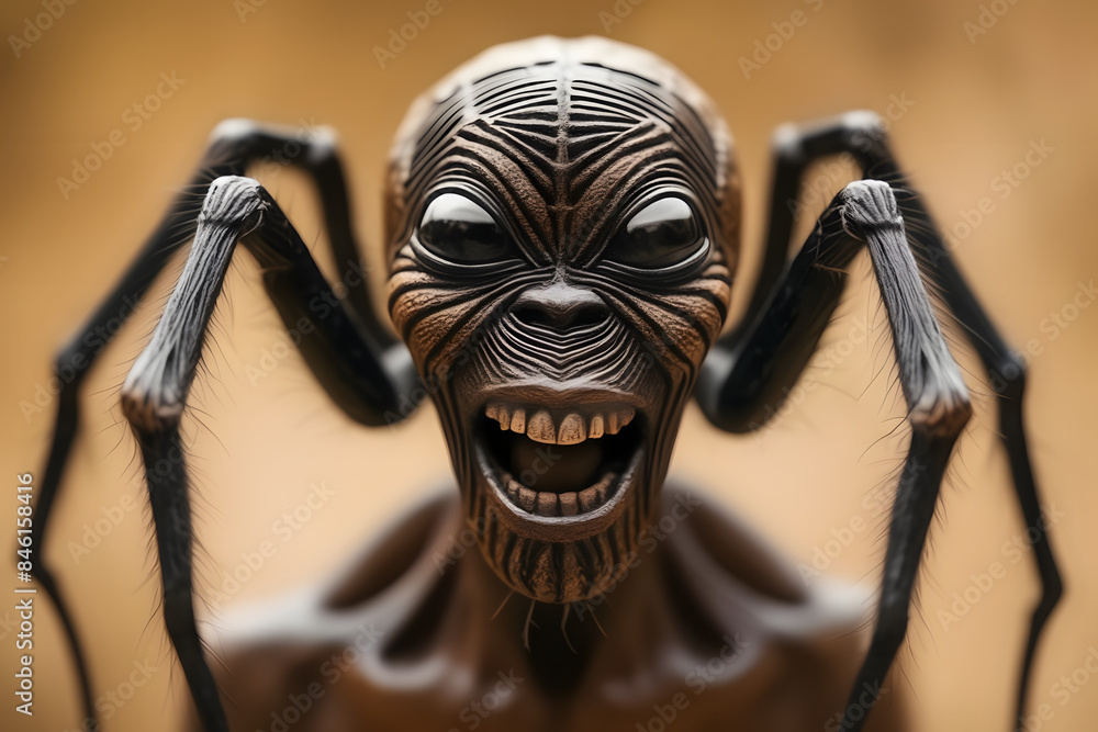 Anansi, the legendary trickster spider of Akan folklore, spins his ...