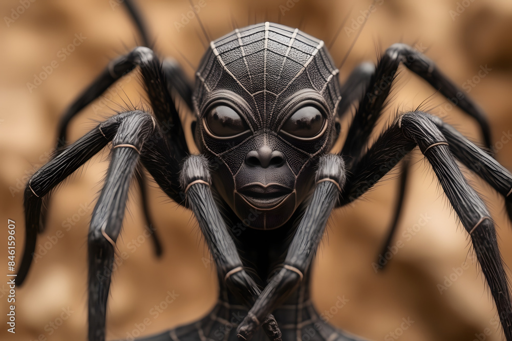 Anansi, the legendary trickster spider of Akan folklore, spins his ...