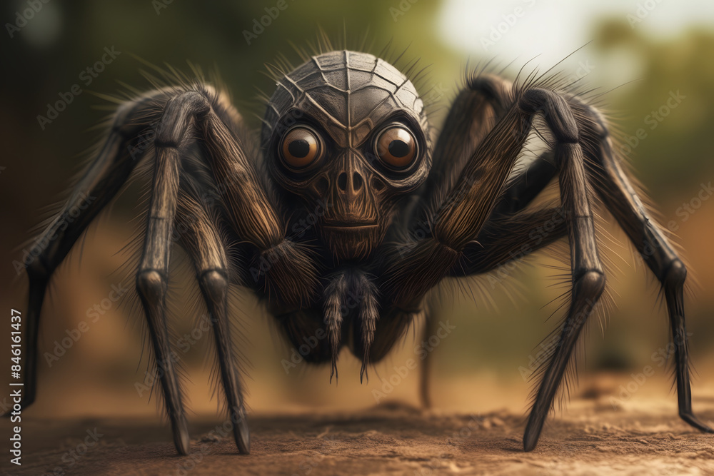 Anansi, the legendary trickster spider of Akan folklore, spins his ...