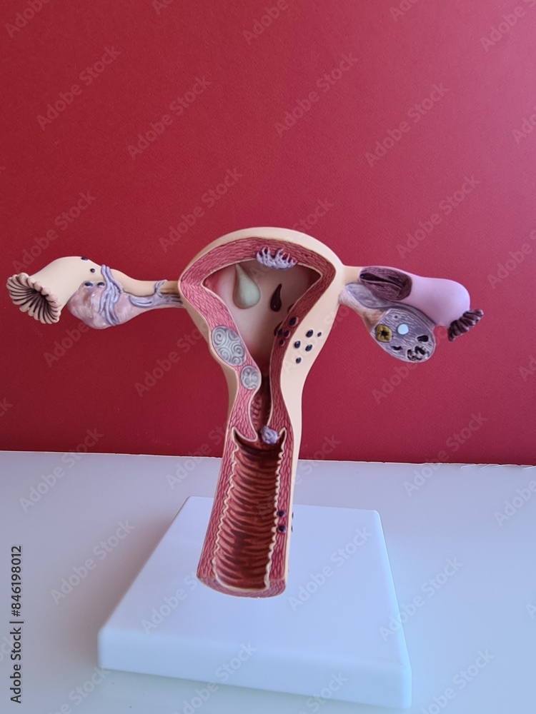 Anatomical Model of the Female Reproductive System Stock Photo | Adobe Stock