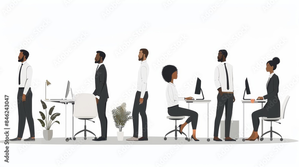 Clipart images on a white background for creating presentations. Office ...