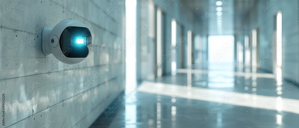 Innovative CCTV system with robotic cameras patrolling a high-security ...