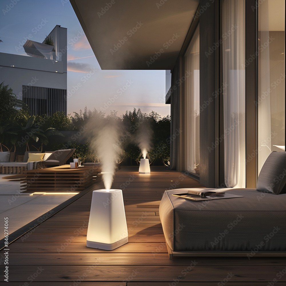 Cool Your Terrace with Our White Cooling Mist System – Refreshing ...