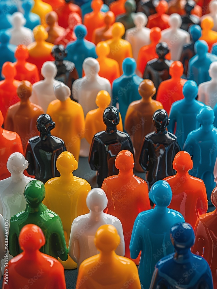 Vibrant human figures with diverse traits, passions, and abilities ...