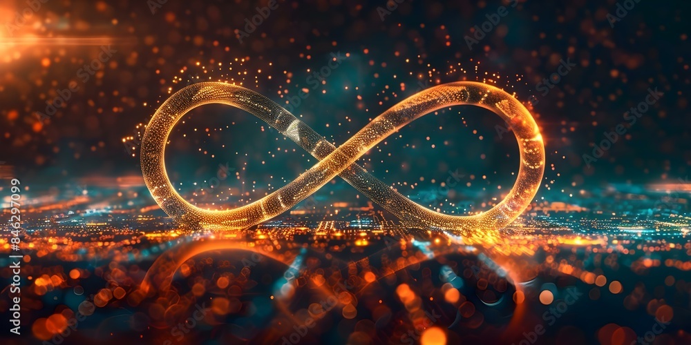 Infinity symbol for software development operations by system ...