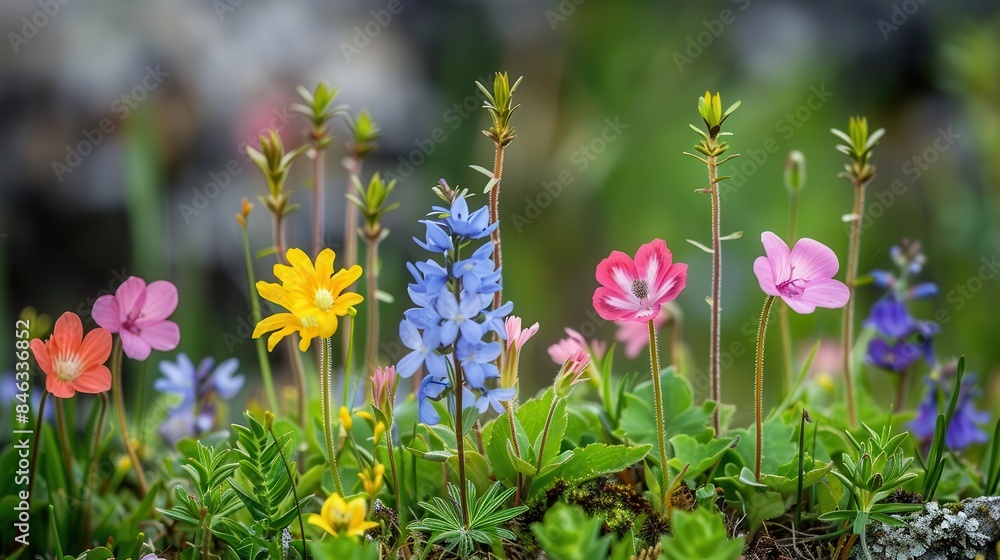 Meadow plants identification guide with names and descriptions of wild ...