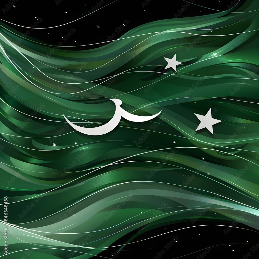 Pakistan Day ,Pakistan Minar background design generative ai,A Flag of ...