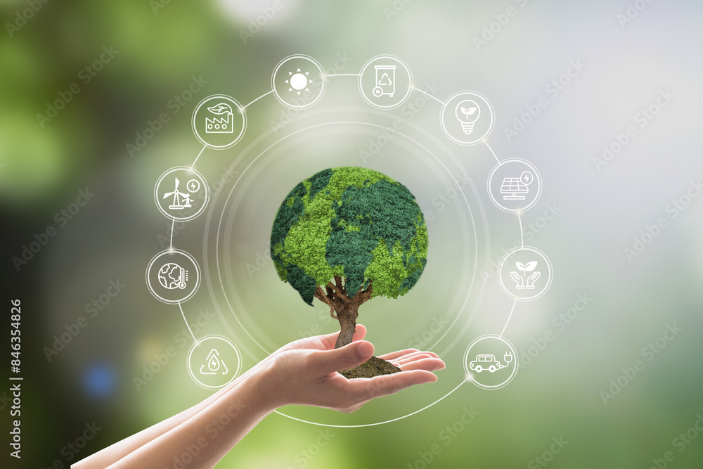 Earth day, World environment day, environmental sustainability goal ...