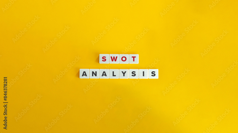 SWOT Analysis Banner. Concept of Identifying Strengths, Weaknesses ...