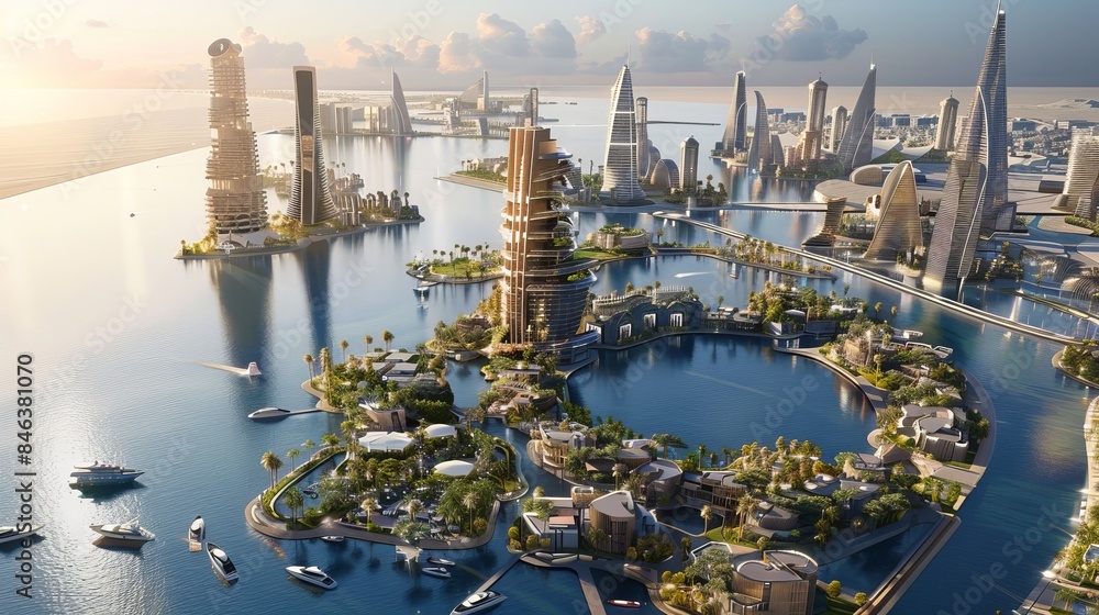 Neom, a city project in Saudi Arabia, featuring The Line and Neom ...