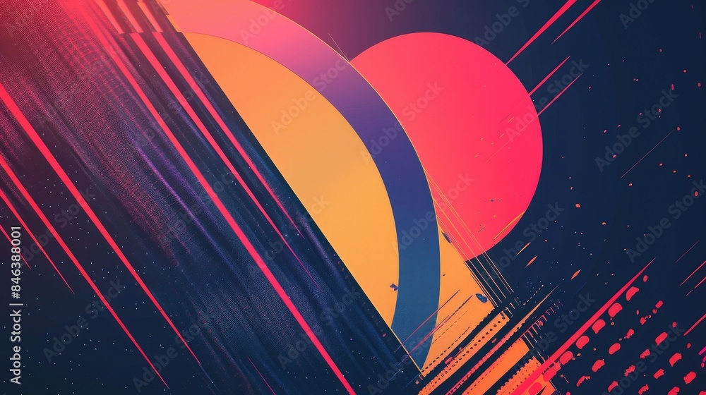 A collection of 10 dynamic motion graphic design elements featuring ...