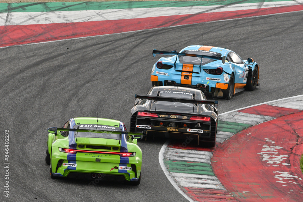 Scarperia, 23 March 2024 Italy: Audi R8 LMS GT3 EVO II of Team Juta ...