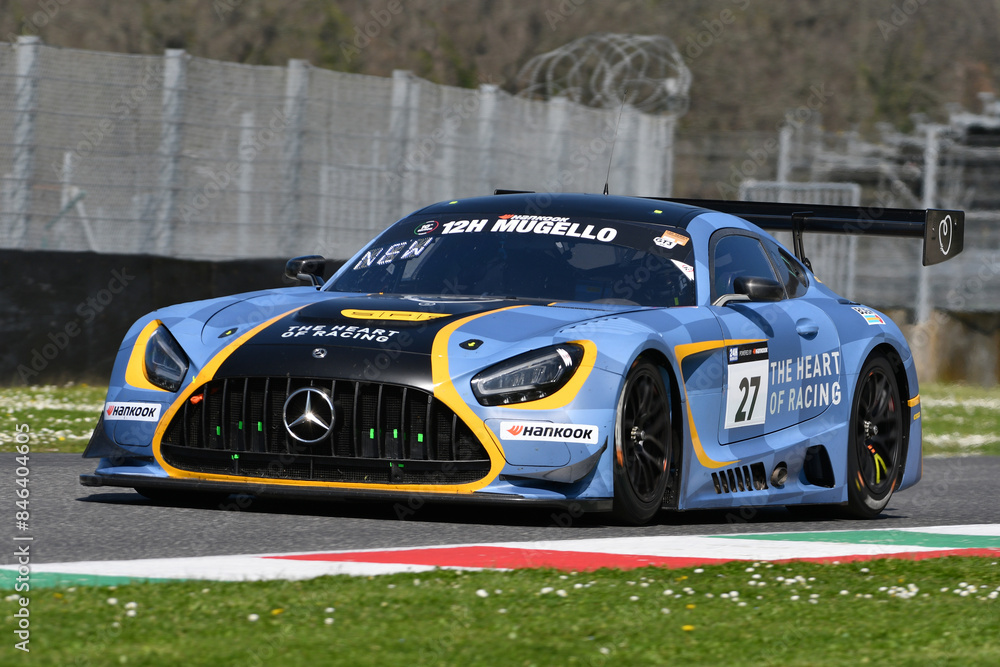 Scarperia, 23 March 2024 Italy: Mercedes-AMG GT3 EVO of Team Heart of ...