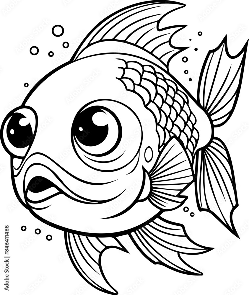 Fish vector transparent background PNG clipart Stock Vector | Adobe Stock