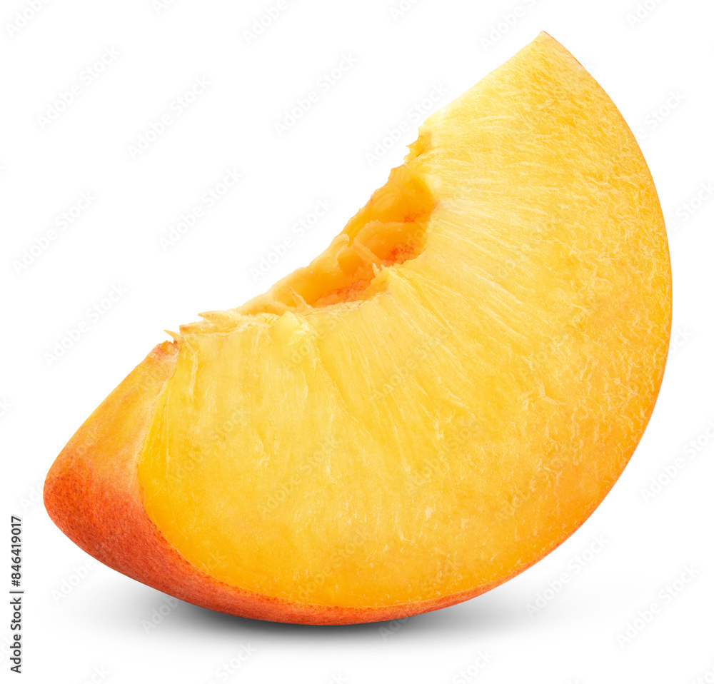 Peach slice isolated png. Peach slice on transparent background. PNG ...