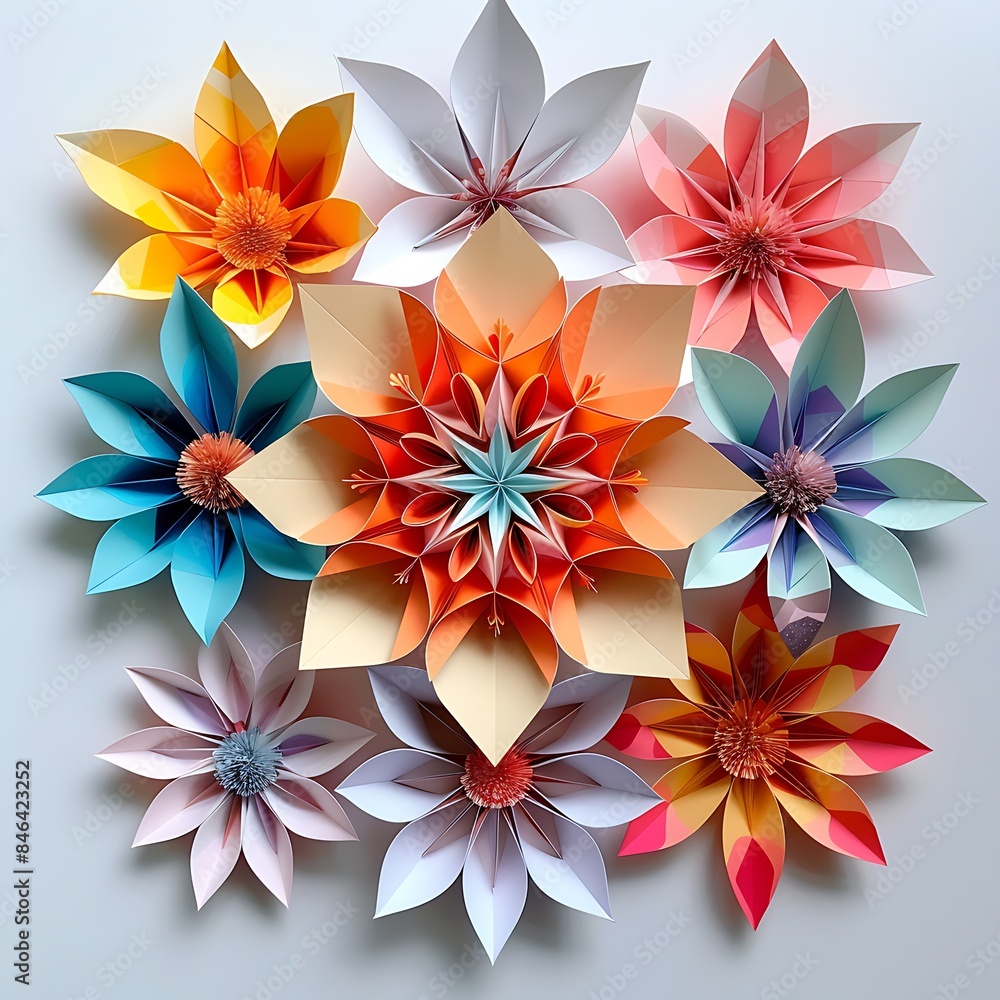 A DIY paper crafting tutorial illustration demonstrating the process of ...