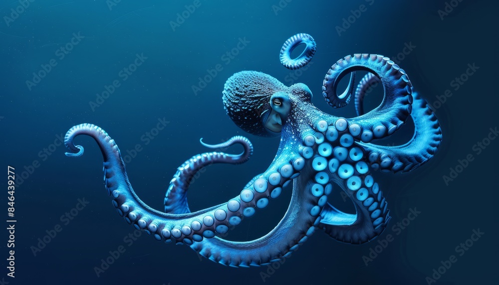 The Mysterious Blue Octopus: A Symbol of the Sea Monster on ...