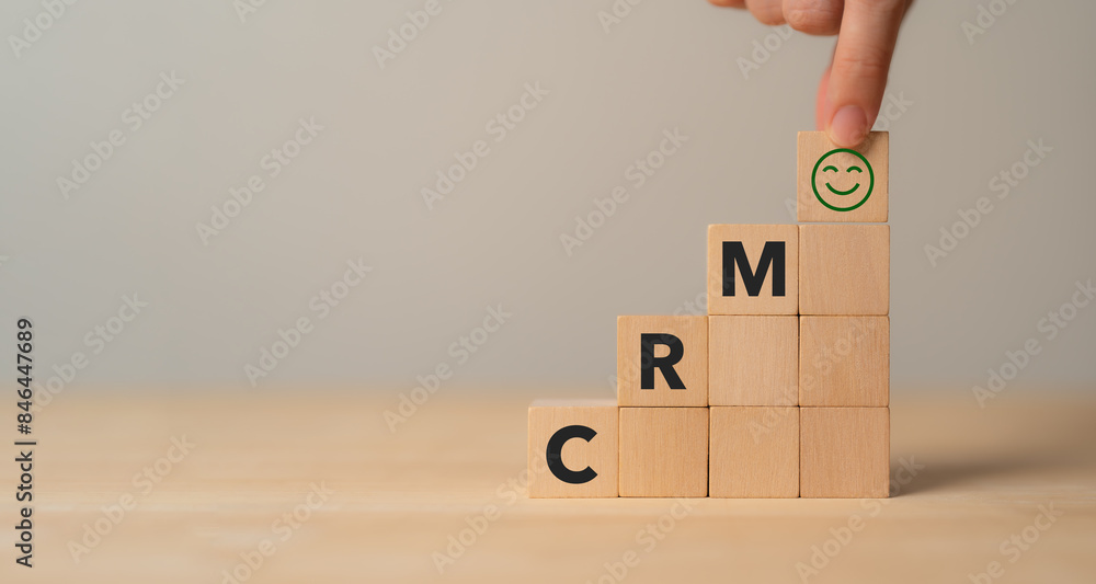 CRM, Customer relationship management concept. Customer satisfaction ...