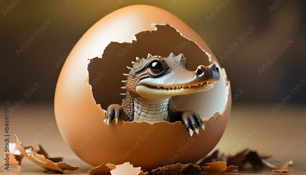 The egg life birth,,Hatchlings of the Nile: A Little Crocodile Emerges ...