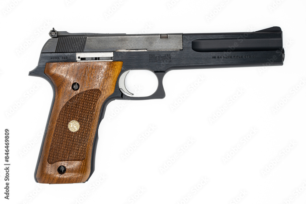 Standard .22 caliber Smith & Wesson Model 422 semi-automatic pistol on ...