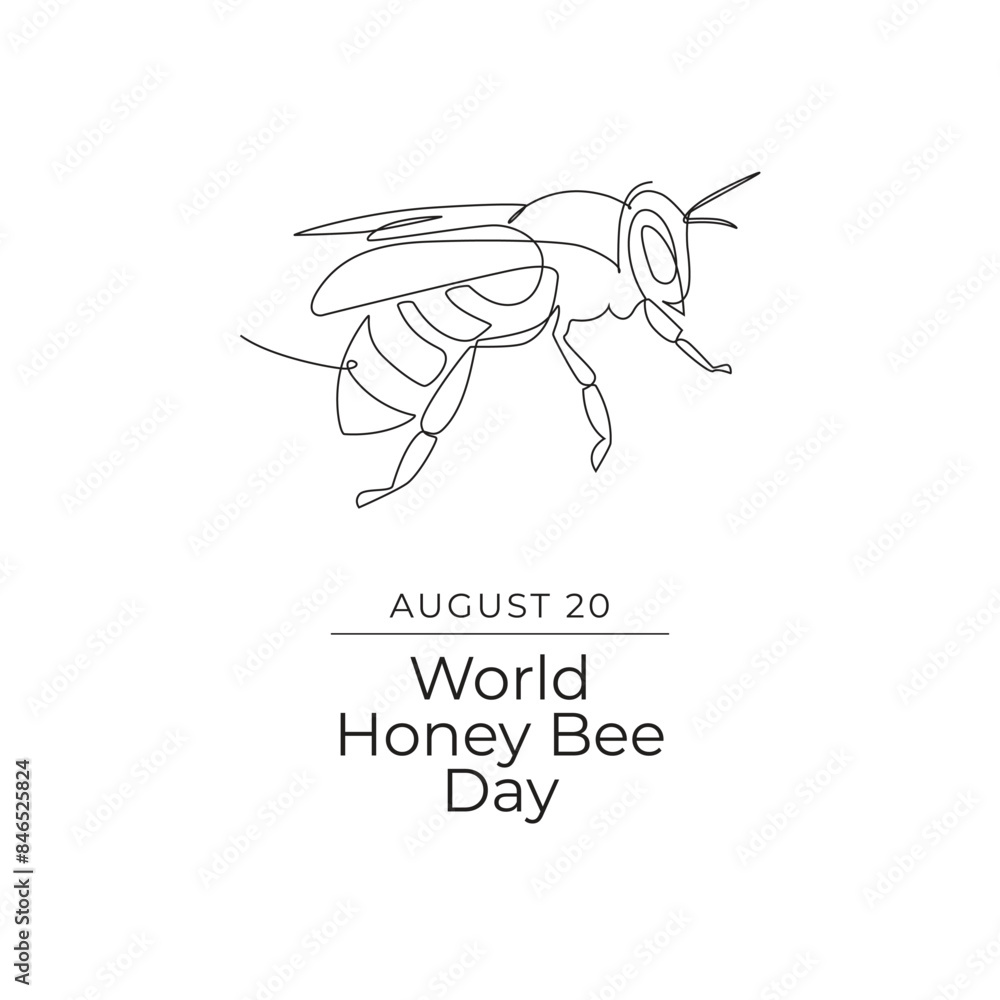 Vetor de world bee day vector illustration for celebration. world bee ...