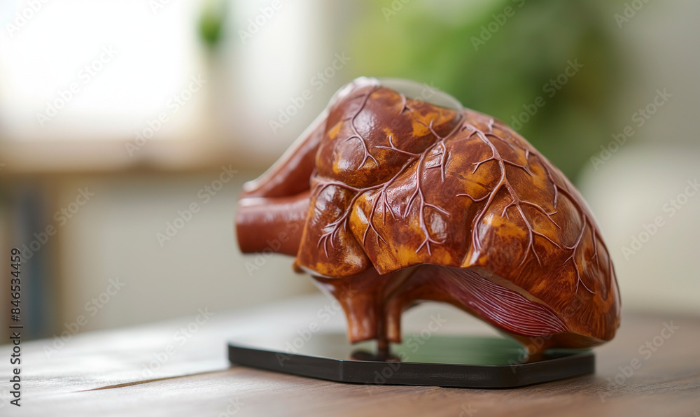 Doctor with human liver anatomy model.Health medicine concept.Liver ...