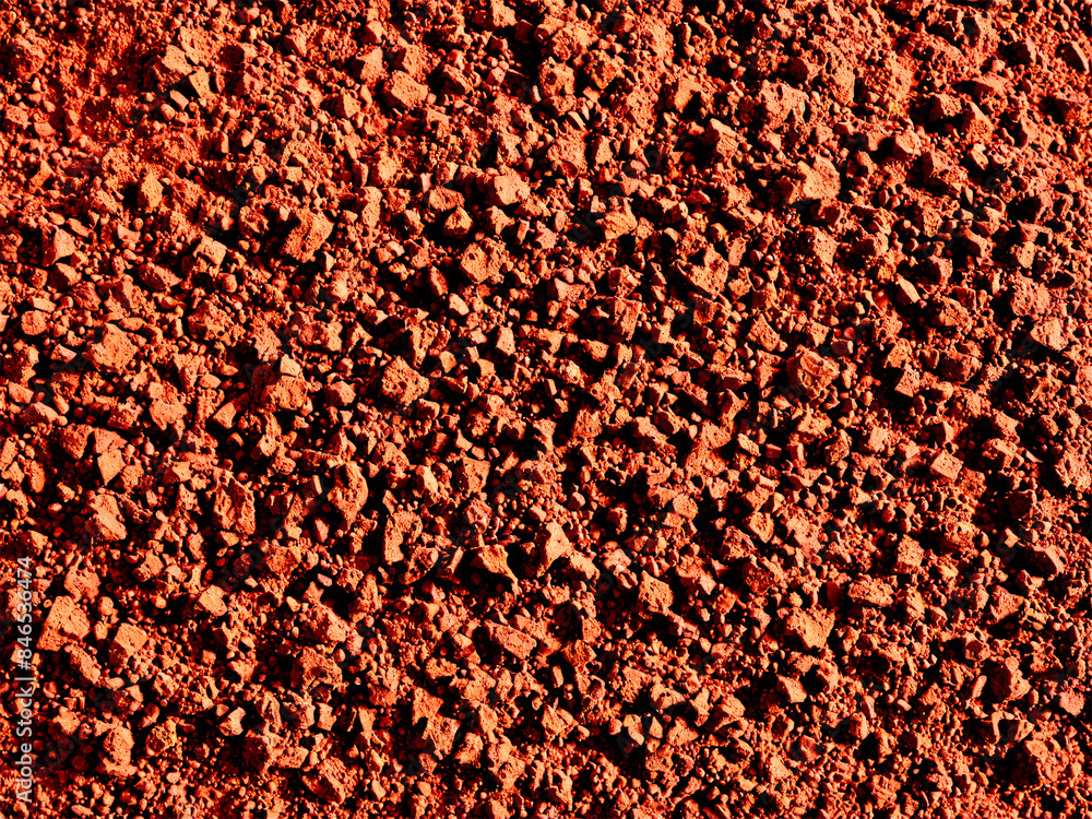 Laterite A rich red laterite soil with a high iron content suspended to ...