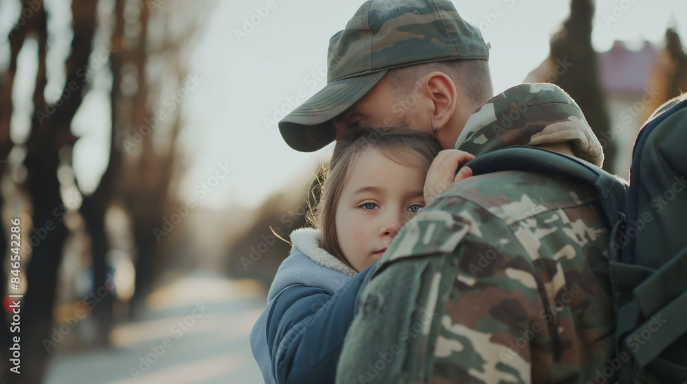 Emotional Soldier Bidding Farewell to His Daughter Before Deployment ...
