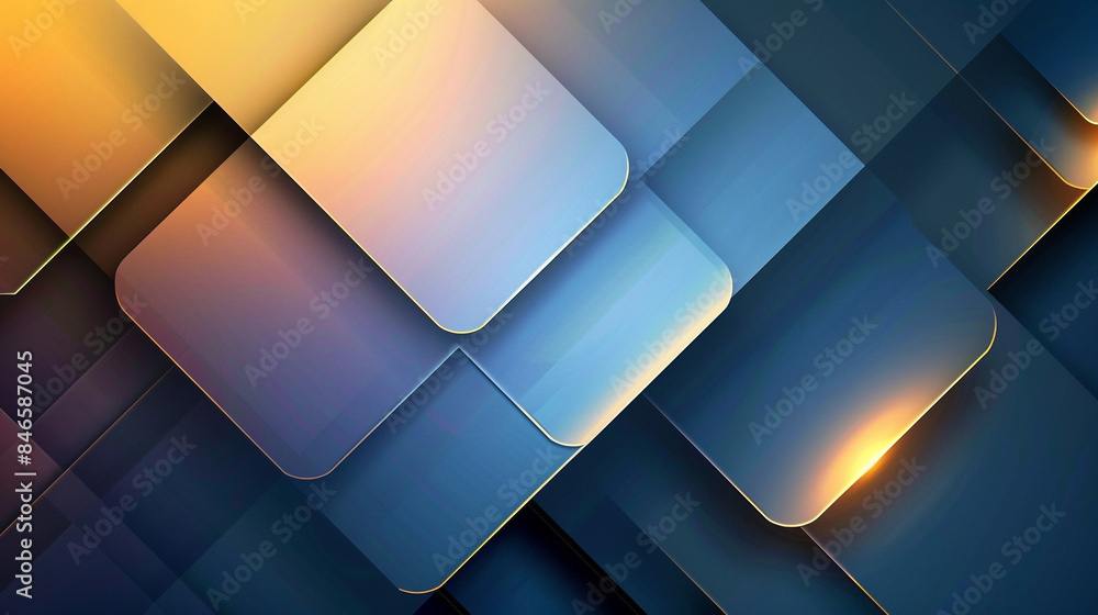 Blue and grey glossy squares abstract tech banner design. Modern ...