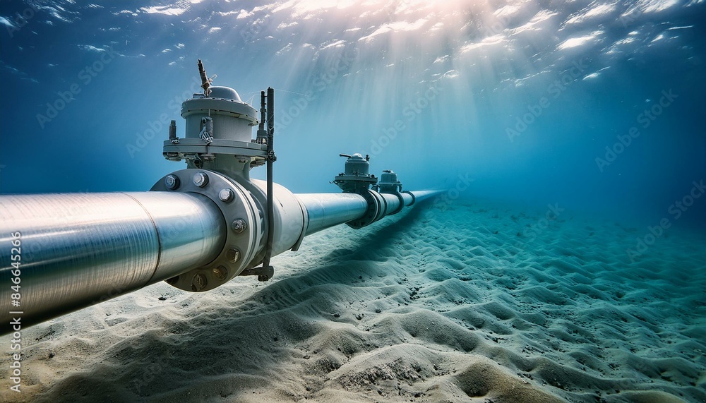 Underwater pipeline for oil and gas transport, subsea industry ...
