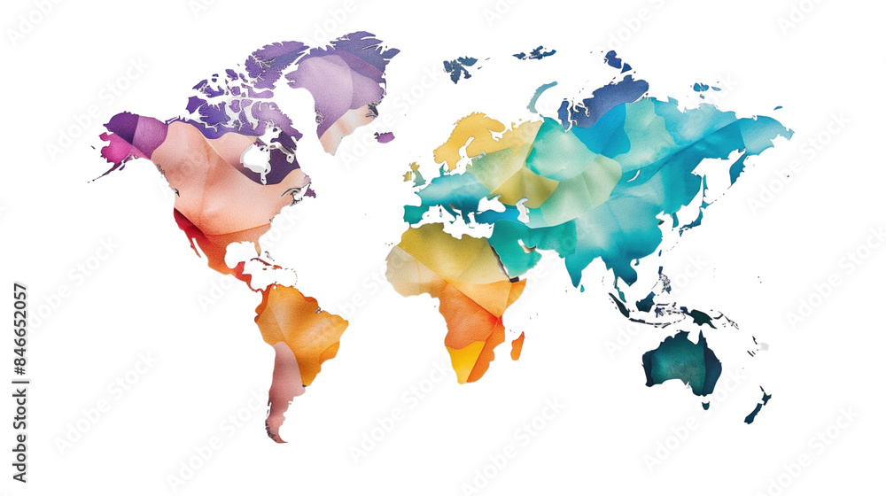 World map on a transparent background Stock Illustration | Adobe Stock