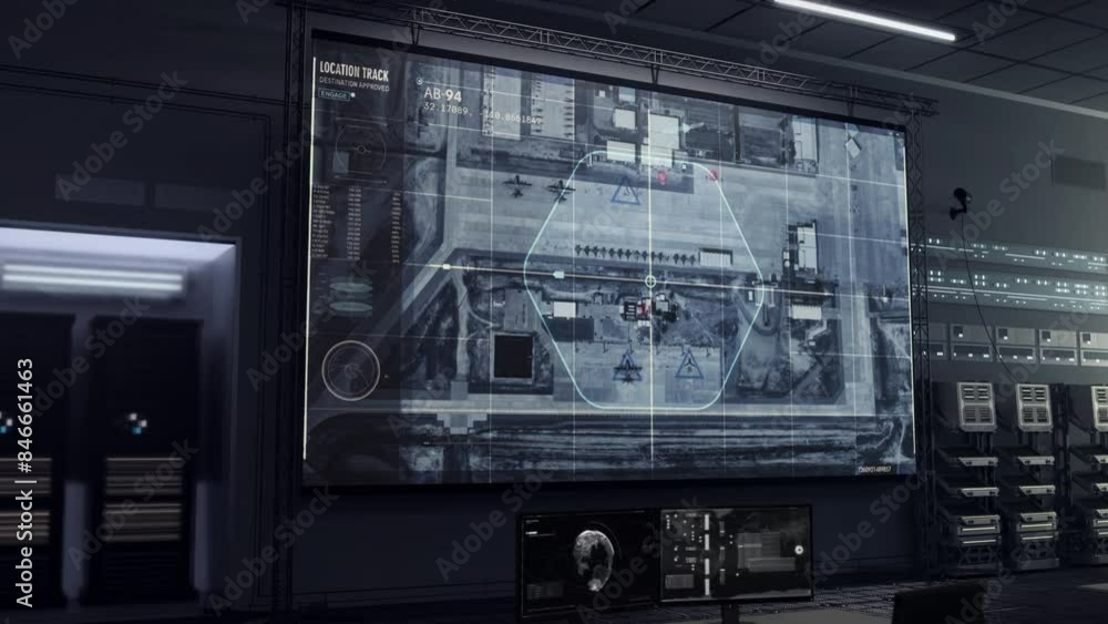 Video „Spy tracking scan interface used during the military operation ...