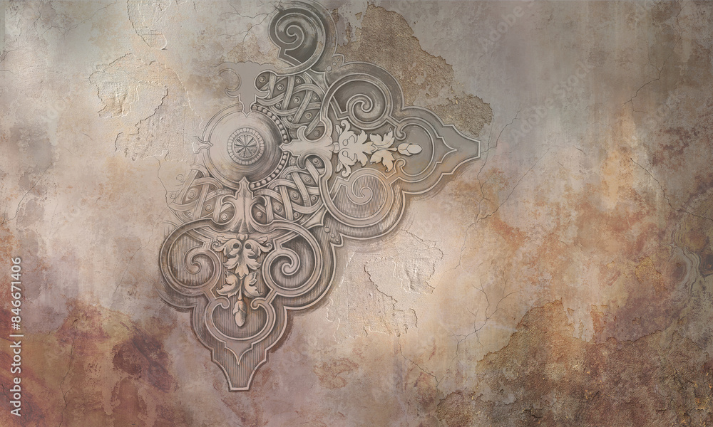 Hand drawn illustration "Arabesque". You will enjoy using these ...