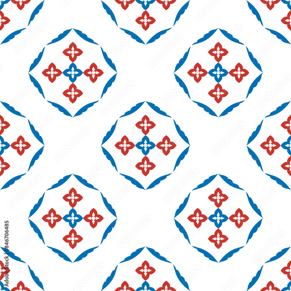 Beautiful flower seamless pattern in tribal.Ethnic design background ...