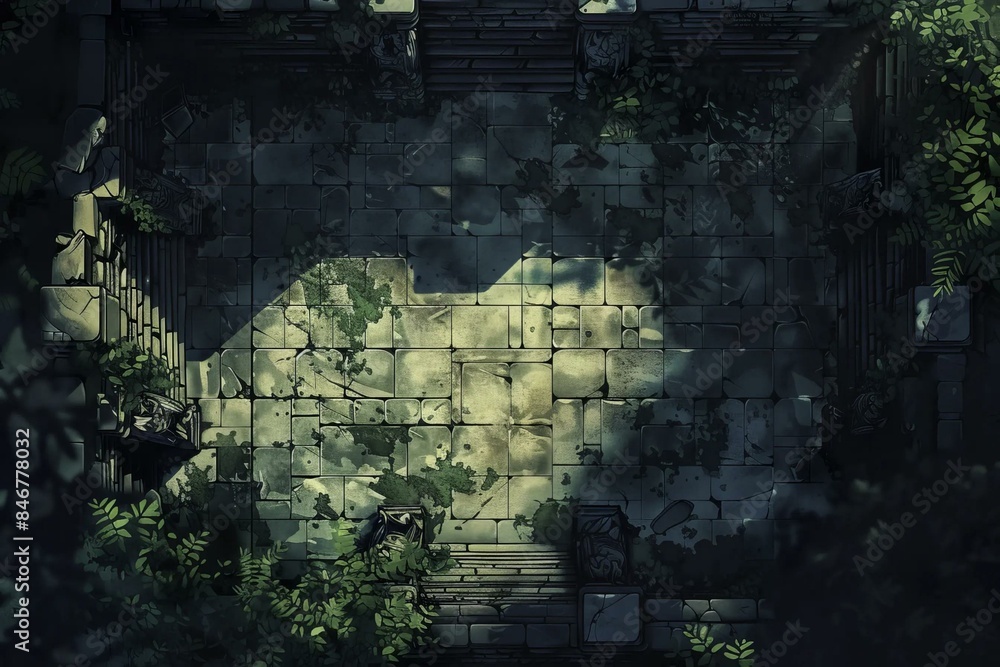 DnD Battlemap Shadow Corridor Battlemap - Mysterious maze and battles ...