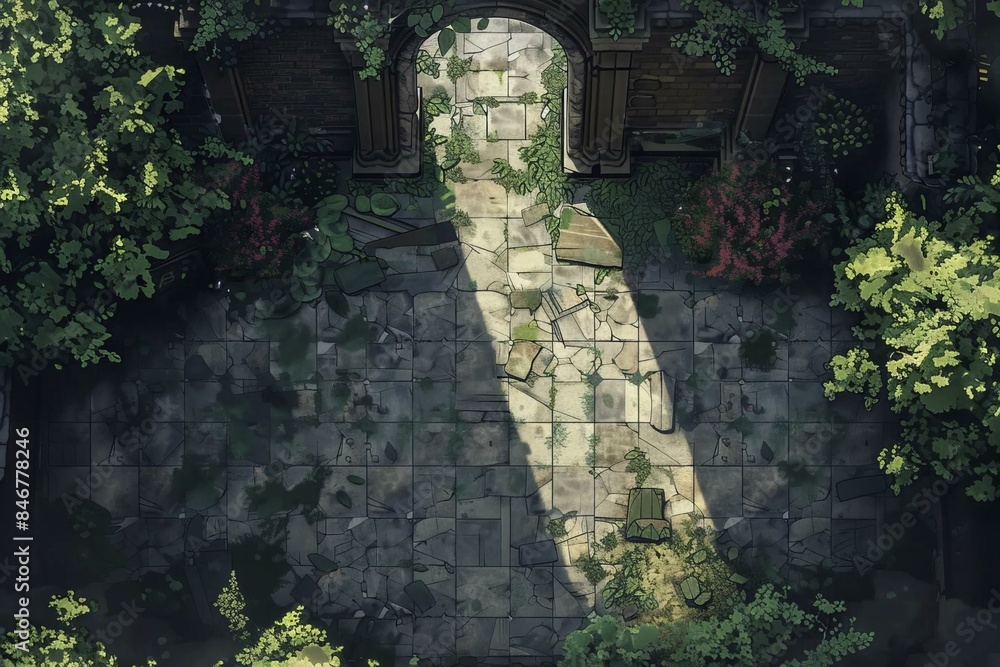 DnD Battlemap Shadow Corridor Battlemap - Intricate maze with traps ...