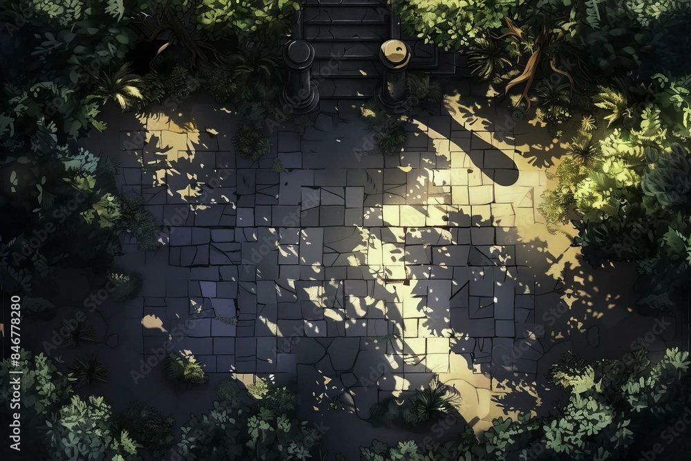 Fotografía DnD Battlemap Shadow Corridor Battlemap - Mysterious and ...