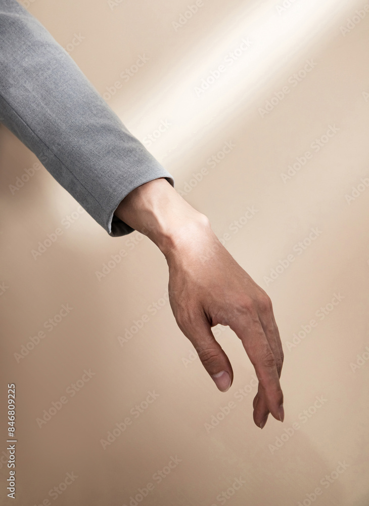 Close-up photo of the model's hands, beautiful hands to display watches ...