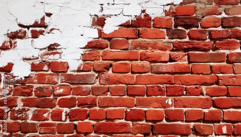 Cracked and scratched brick wall texture for a rustic background Stock ...