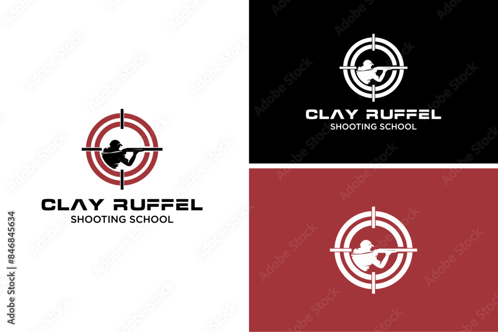 Pro Shoot School Logo. Firearms instructor, CR Letter, Shooting ...