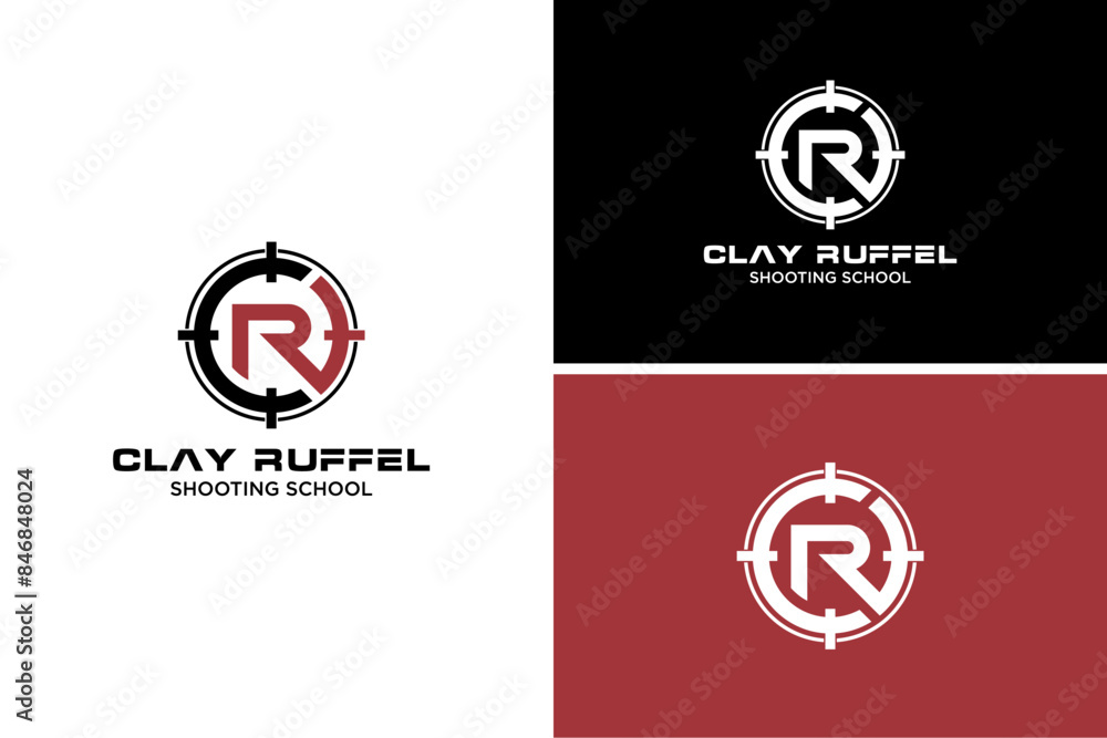 Pro Shoot School Logo. Firearms instructor, CR Letter, Shooting ...